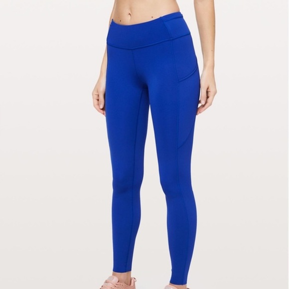 lululemon athletica | Pants & Jumpsuits | Rare Lululemon Blue Leggings ...